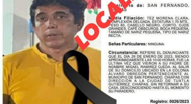 Hallan sin vida al maestro Misael Ramírez, quien llevaba 10 días desaparecido en Chiapas ...