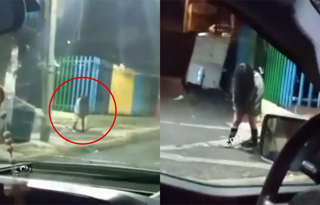 Policías de CDMX captan a mujer con aspecto aterrador, se asustan y huyen del lugar; video se ...